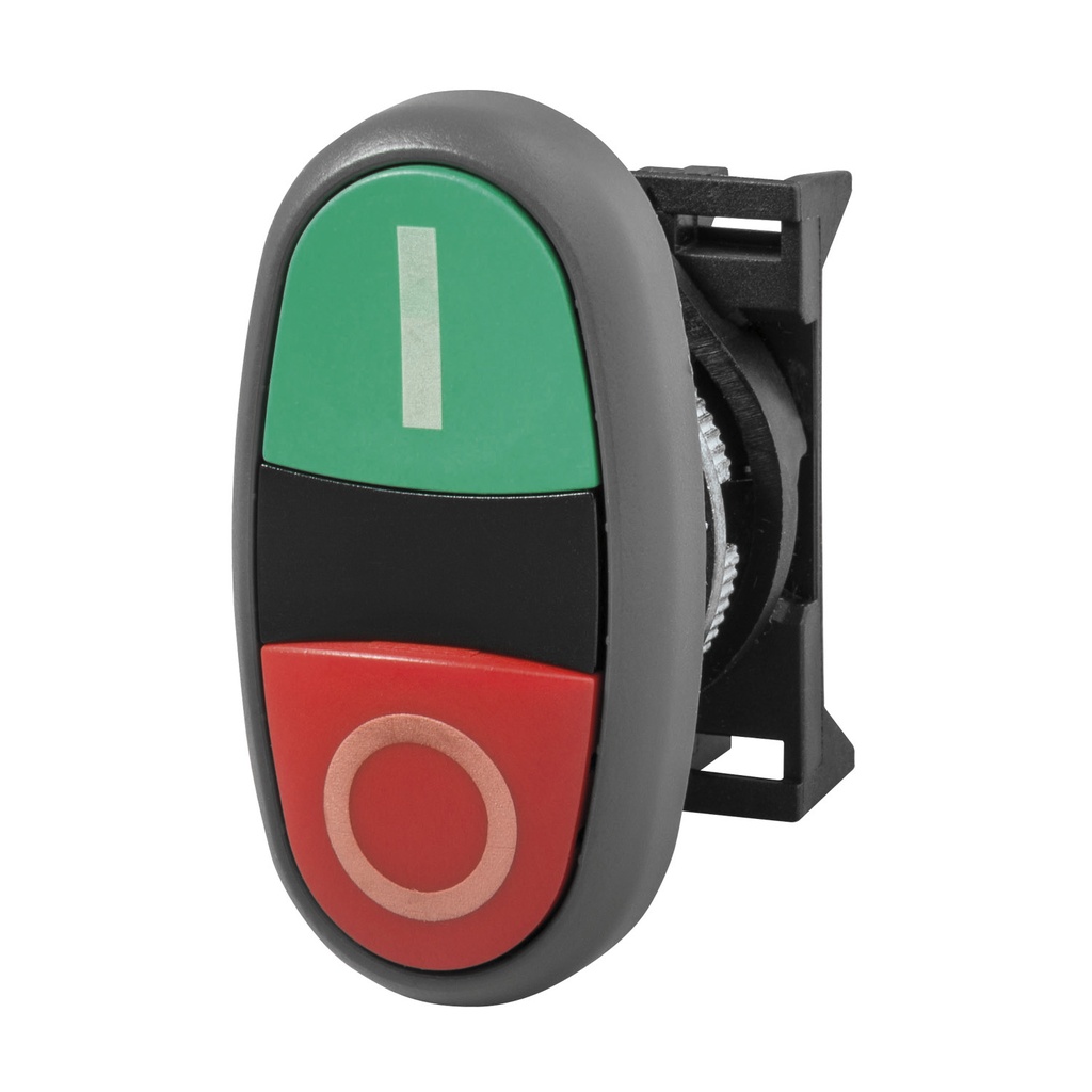 Dual Multi Function Push Button, 22mm On And Off, Flush Green And Red ...